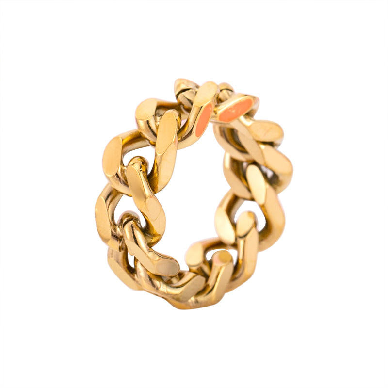 Jamie Chain Ring (Gold) – Lumini Jewelry